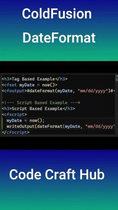 ColdFusion Quick Tip - DateFormat - YouTube