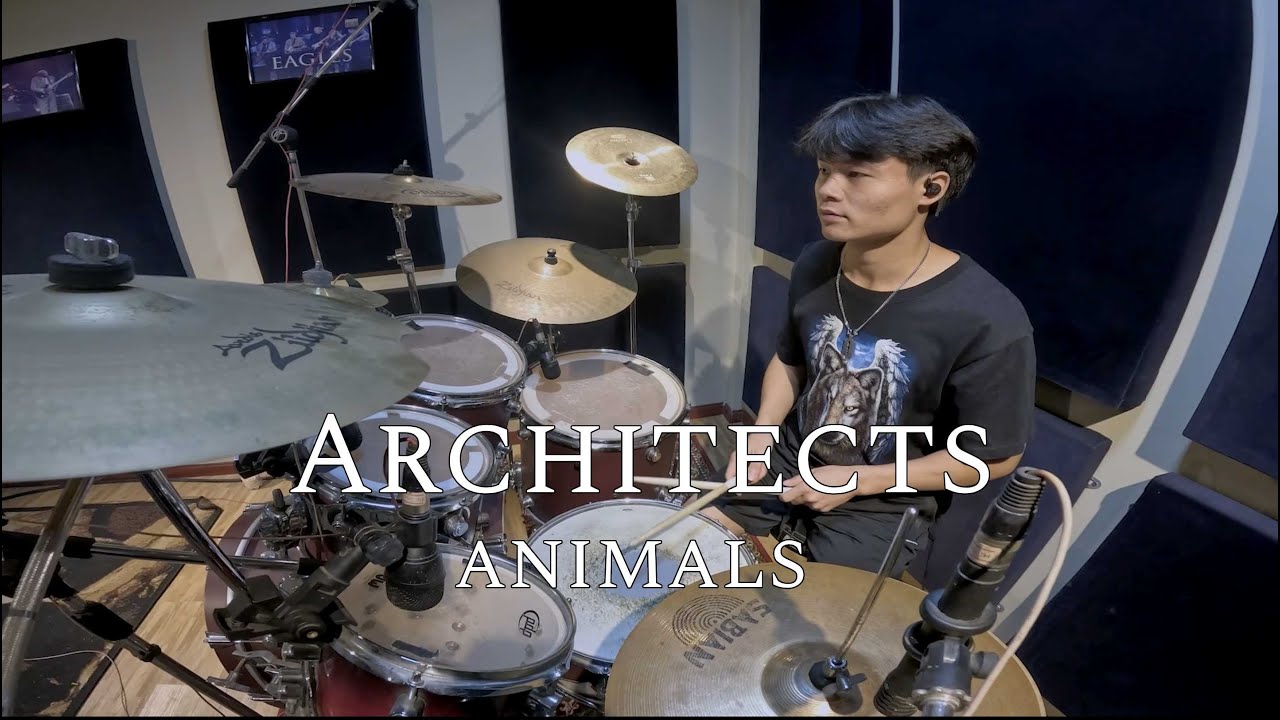 Architects - Animals | Drum Cover by Moe Fish (Student of Ko Lay Drum ...