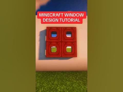 MINECRAFT WINDOW DESIGN TUTORIAL 🪟 - YouTube