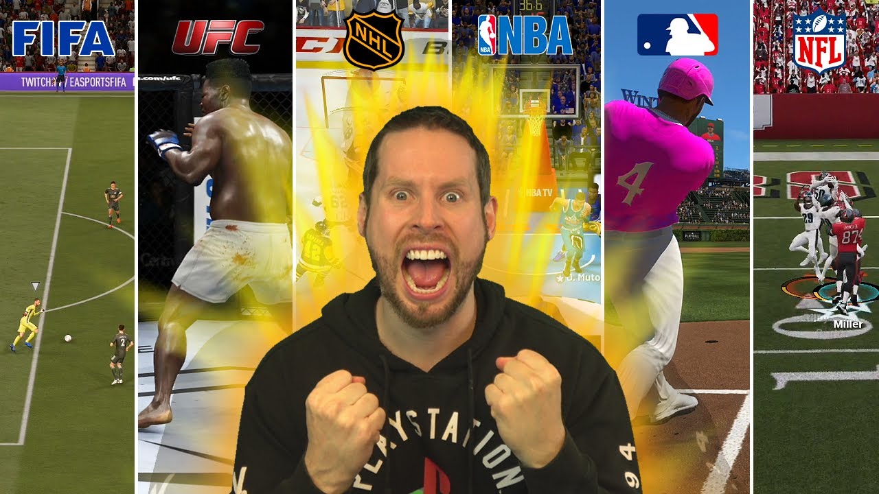 2021 Sports Challenge! Madden, FIFA, NBA, UFC, MLB & NHL - YouTube