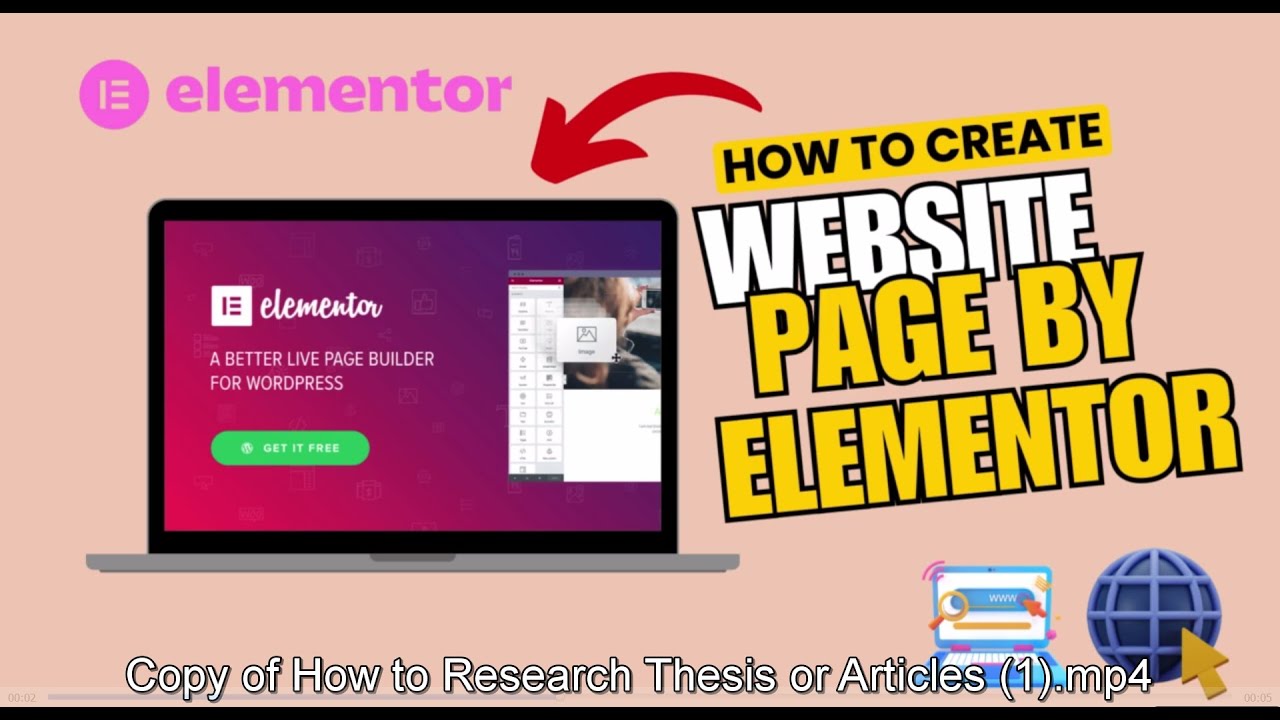 How to create website page by elementor - YouTube