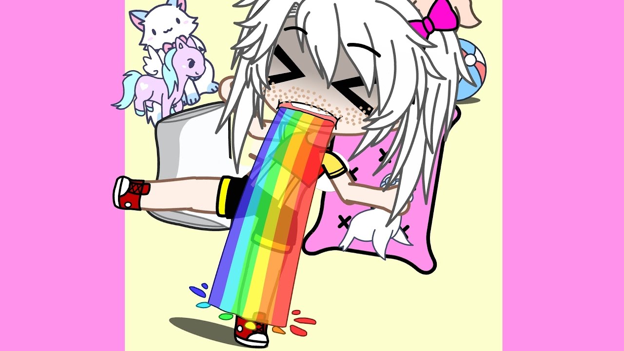 diaper mess and care for baby gacha #🤮 - YouTube