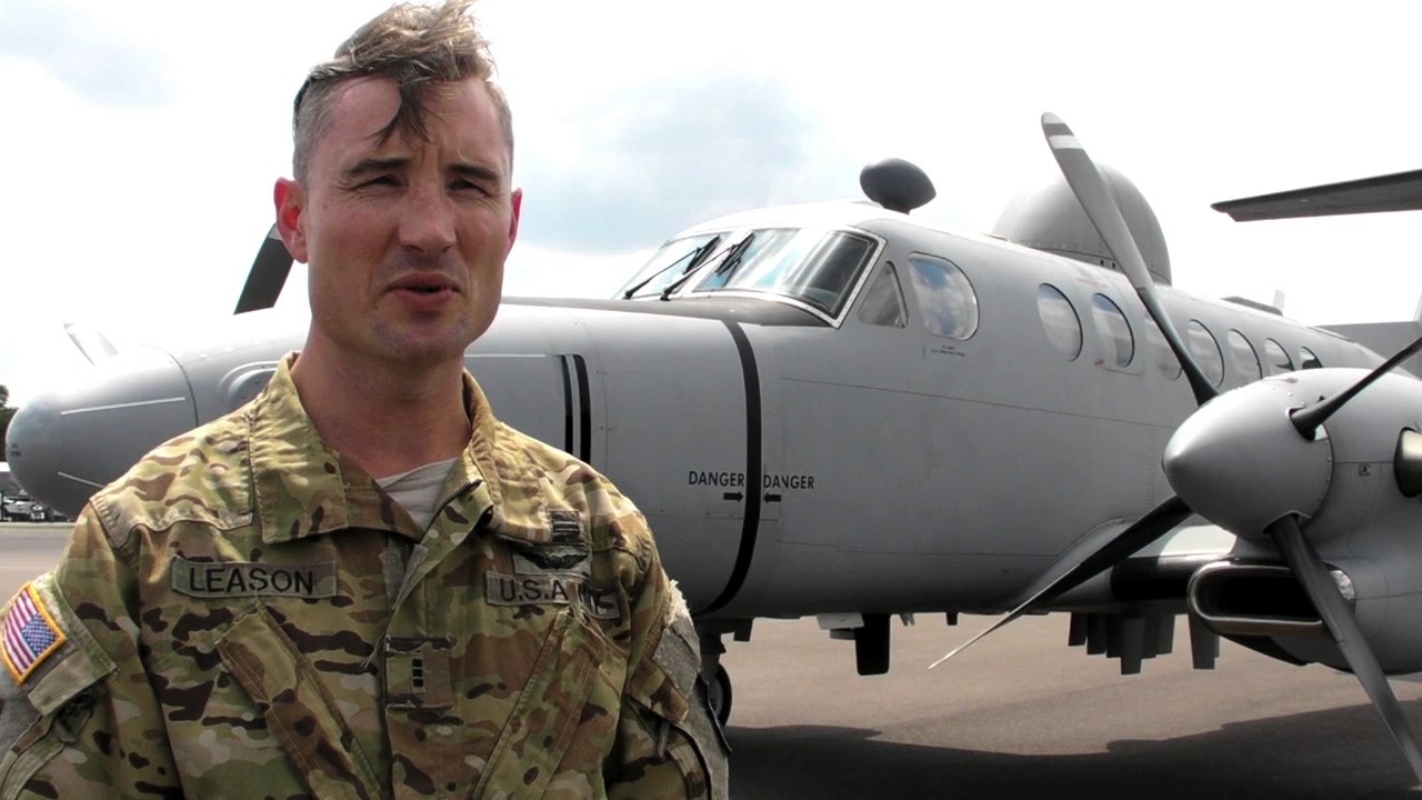 Army MC 12S Reconnaissance Aircraft - YouTube