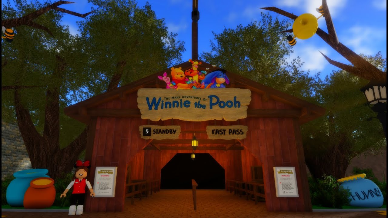 The Many Adventures Of Winnie The Pooh II Disneyland Wales Roblox - YouTube