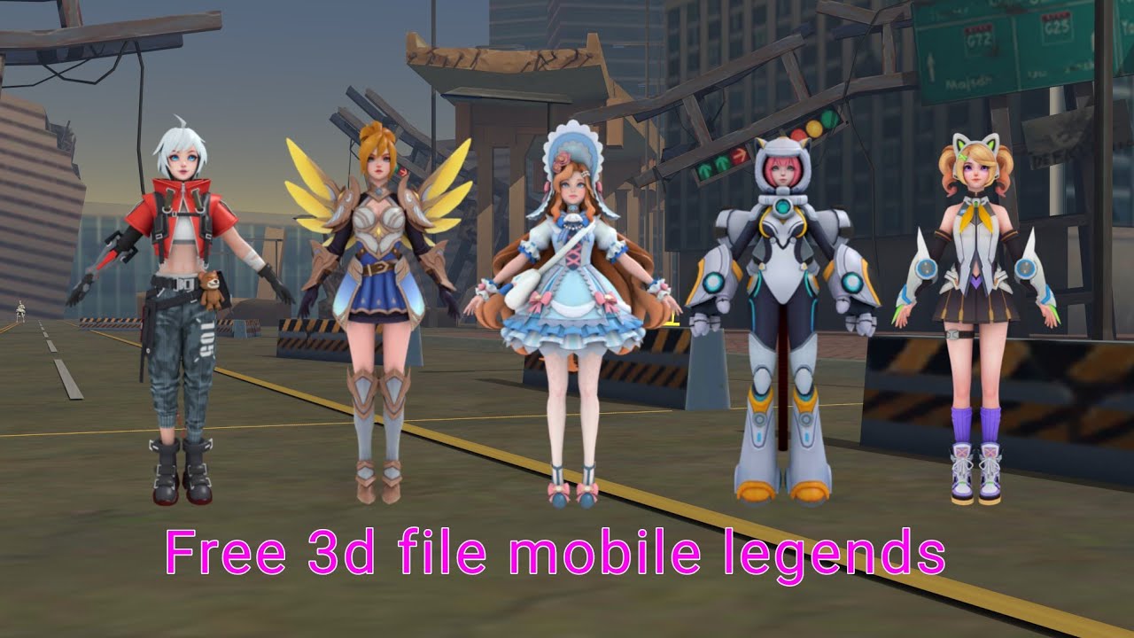 3d model mobile legends - YouTube