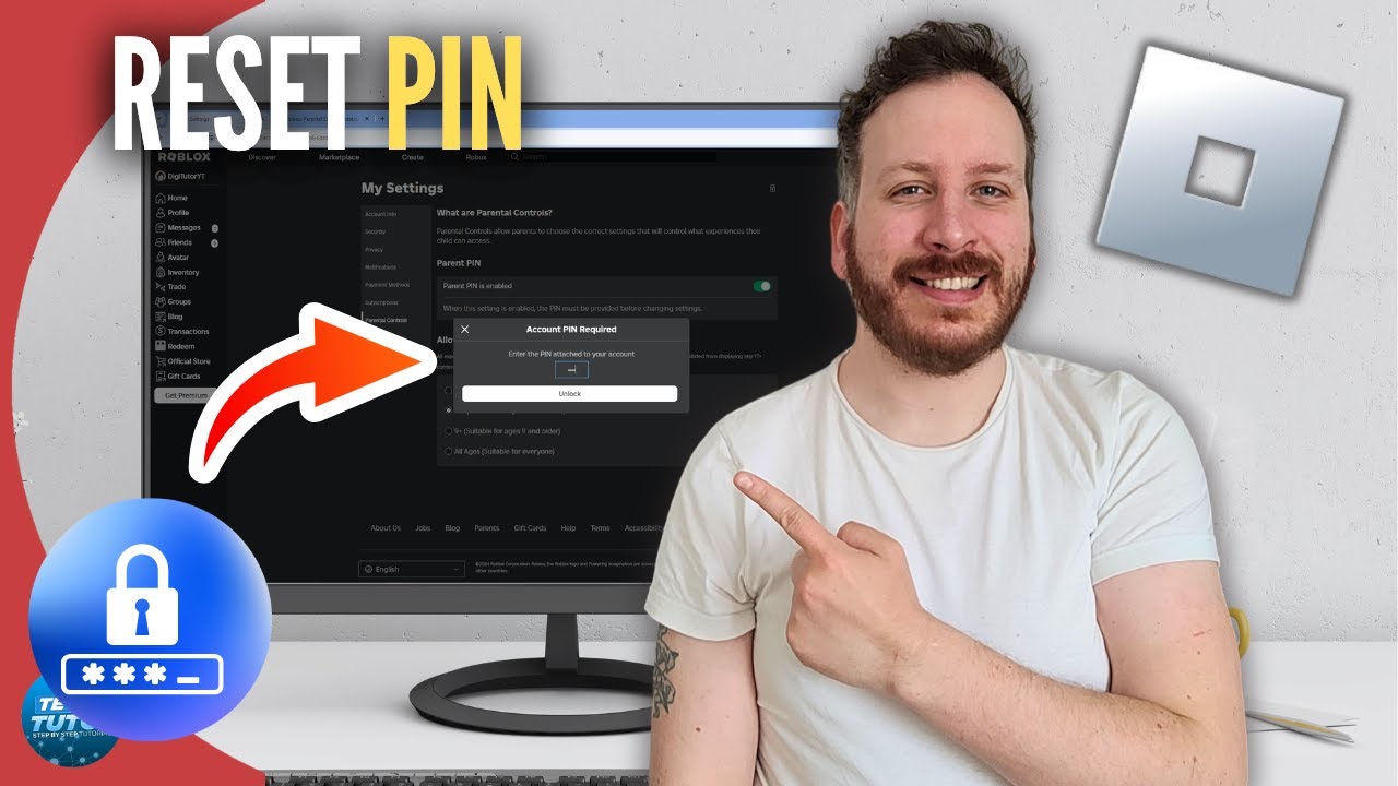 How To Reset Roblox Pin - YouTube