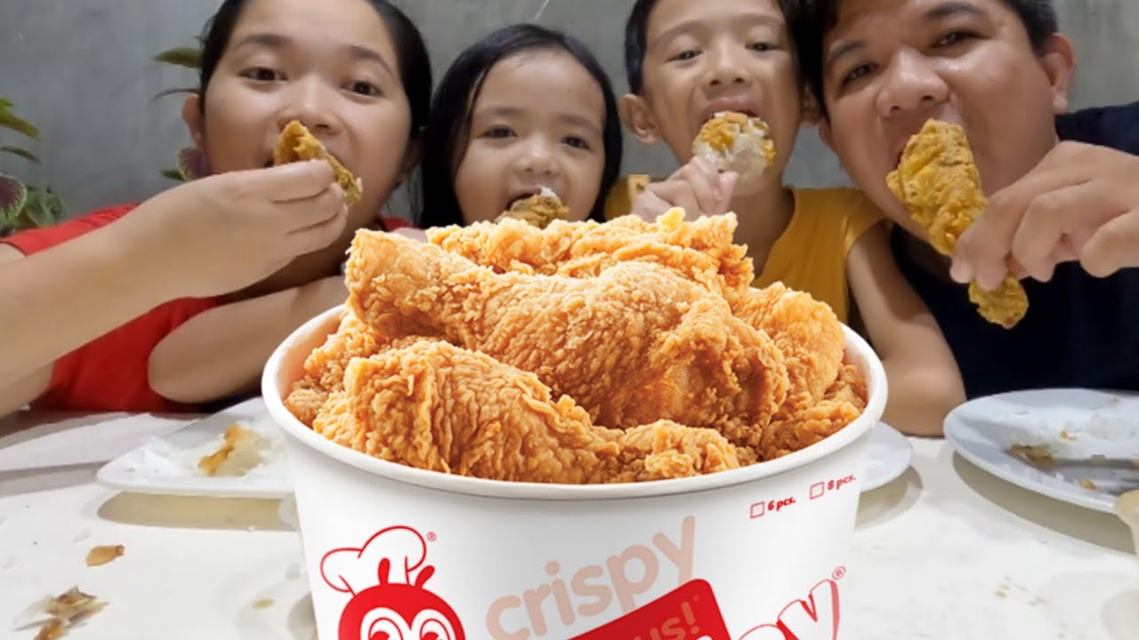 Jollybee Chicken Joy Mukbang | @ourkitchentv - YouTube