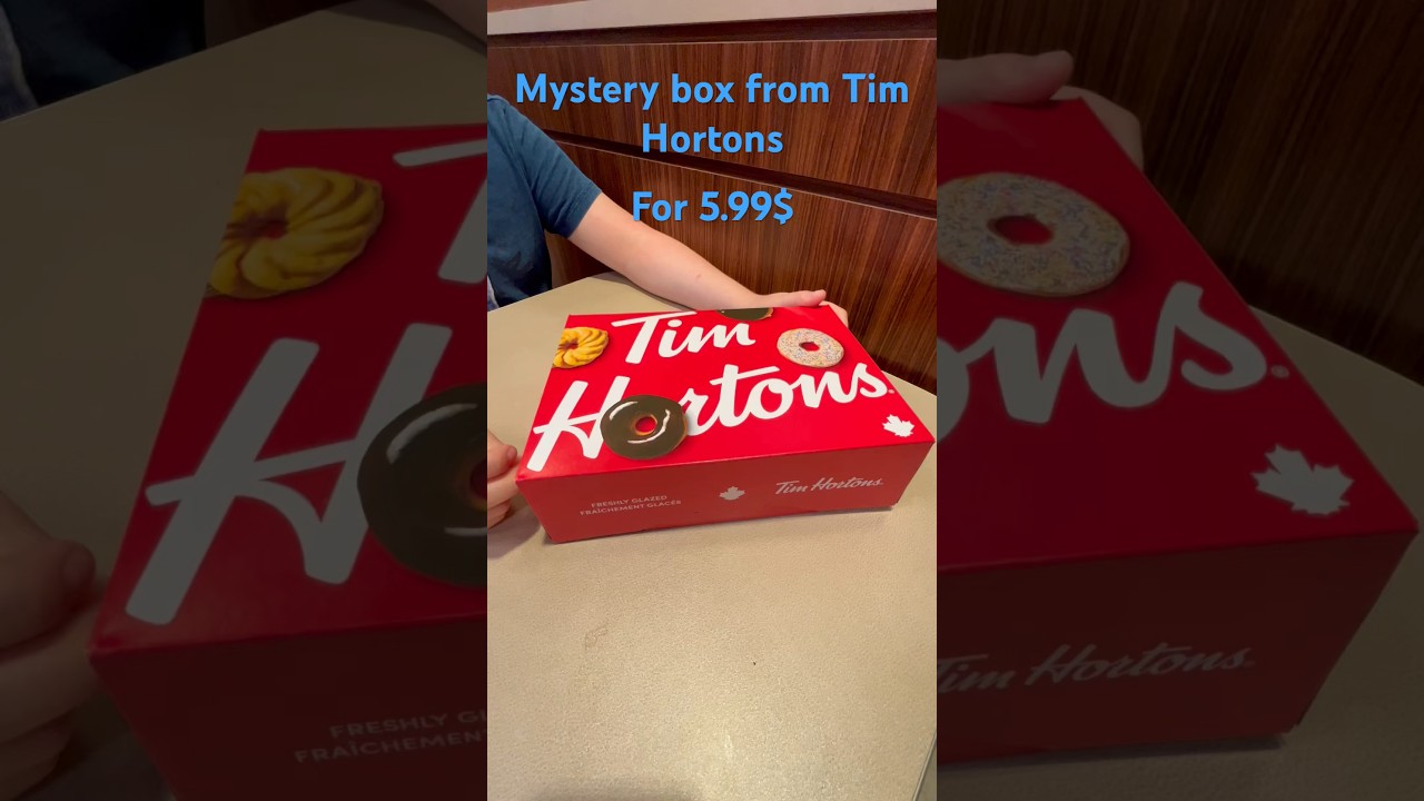 Mystery box from Tim Hortons opening!!!🙀 - YouTube