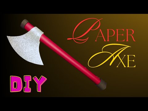 How To Make A Paper Axe | Paper Axe | Paper Craft | DIY Axe ...