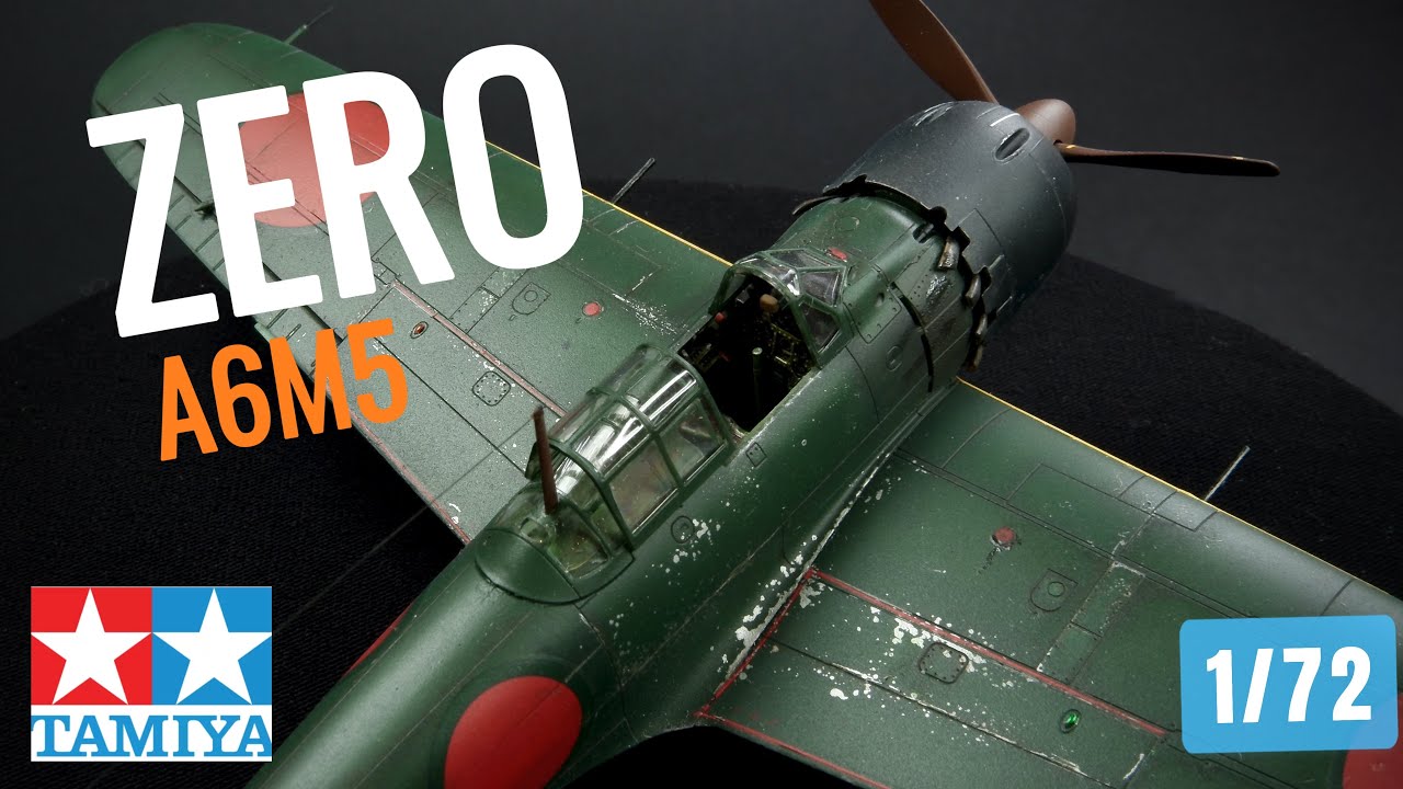 A6M5 ZERO | TAMIYA 1/72 | Full Build - YouTube