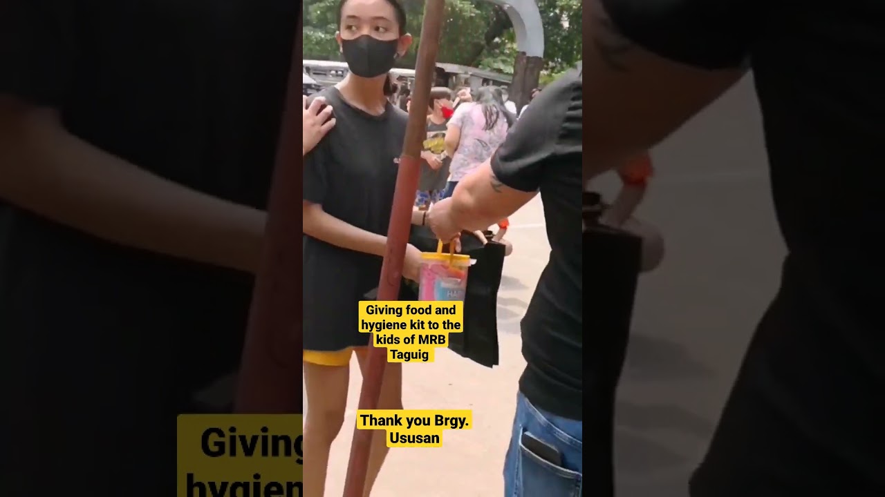 Giving Food and hygiene kit to the Kids of MRB Taguig. #short # ...