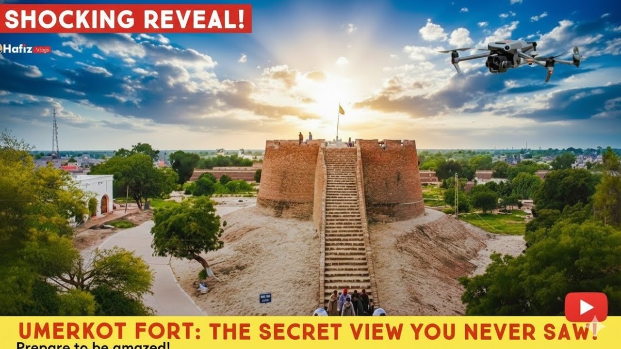 Umerkot Fort And Umerkot City Drone Camera Shot | Birthplace Mughal ...