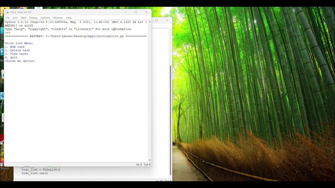 prepare to do list using python - YouTube