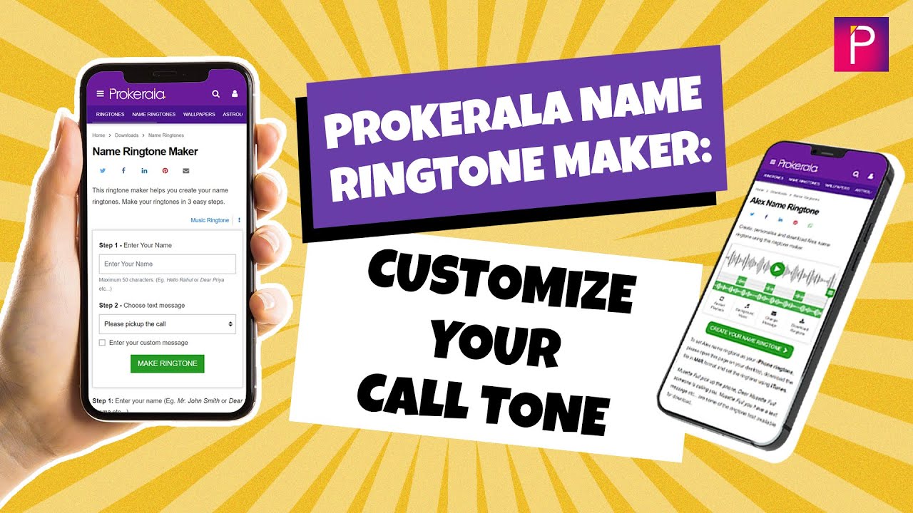 Prokerala Name Ringtone Maker: Create Personalized Name Ringtones For ...