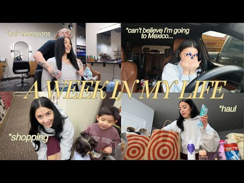 GET TRAVEL READY WITH ME FOR MEXICO! 🇲🇽 ✈️ HAIR EXTENSIONS, NEW NAILS, LAST MINUTE SHOPPING