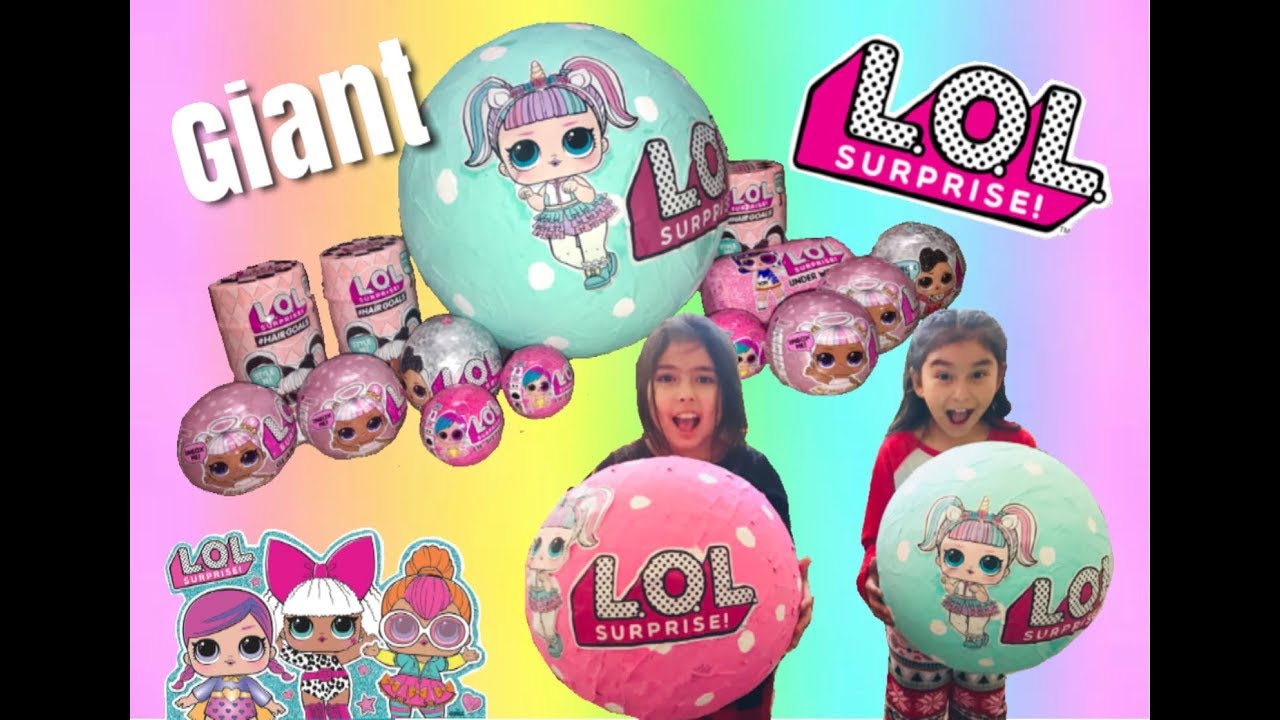 Giant lol doll surprise ball - YouTube