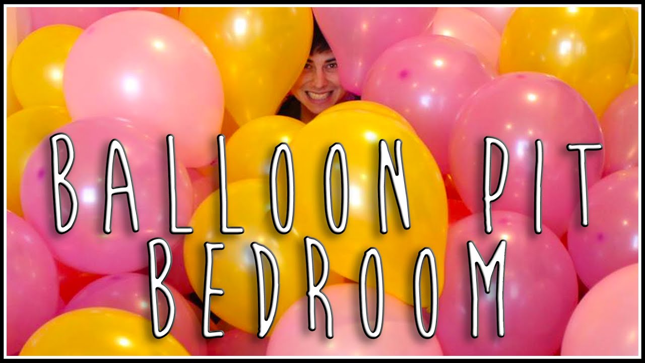 BALLOON PIT BEDROOM (608 BALLOONS) - YouTube