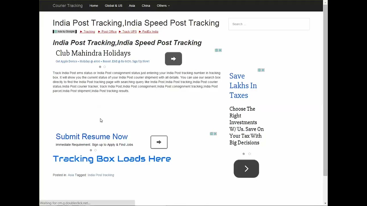 India Speed Post Tracking Guide - YouTube