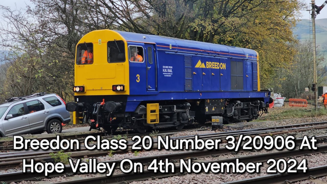 Breedon Class 20 Number 3/20906 At Hope Valley On 4th November 2024 ...