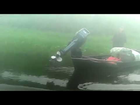 Защита винта лодочного мотора. По камням, перекатам и отмелям. - YouTube