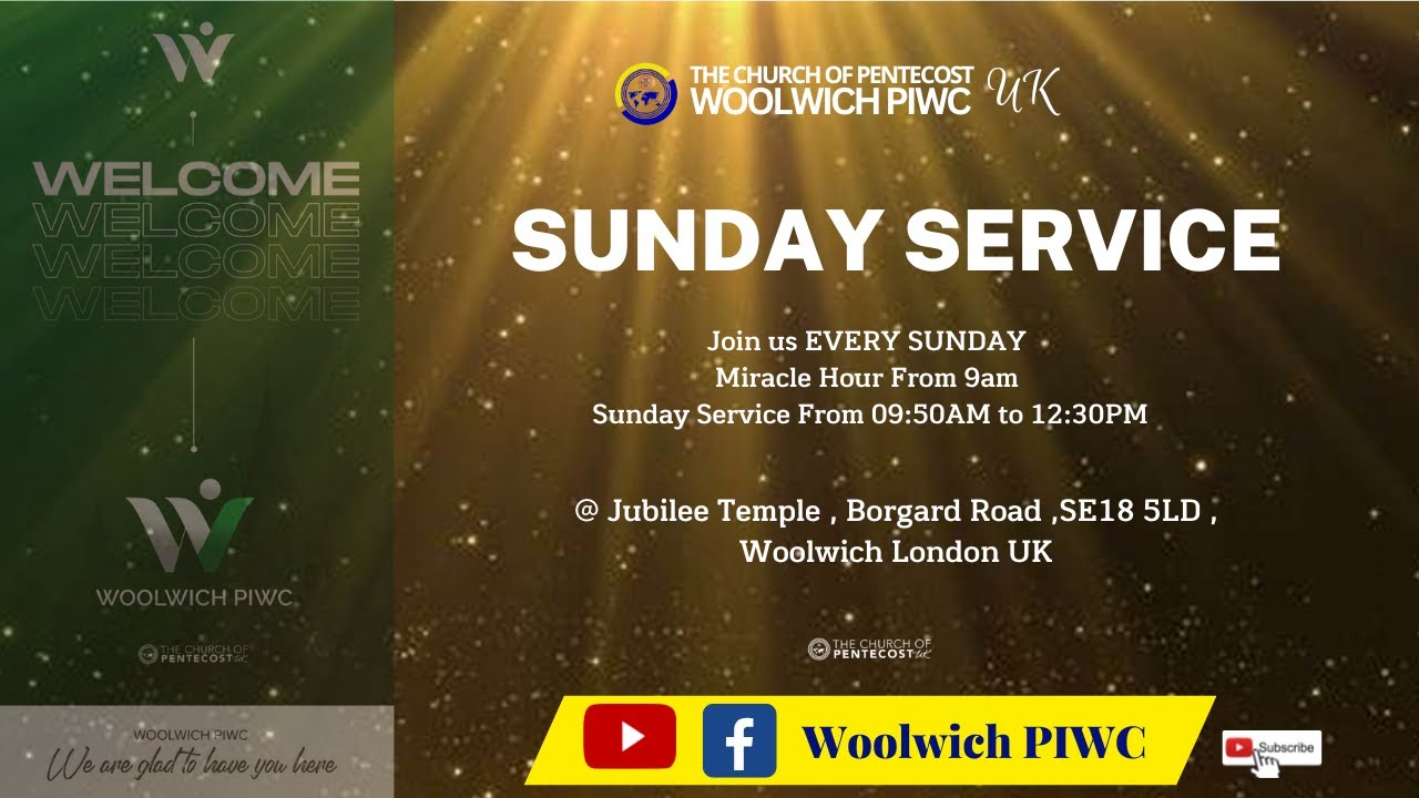 Sunday Service - Woolwich PIWC - 29/1/2023 - YouTube