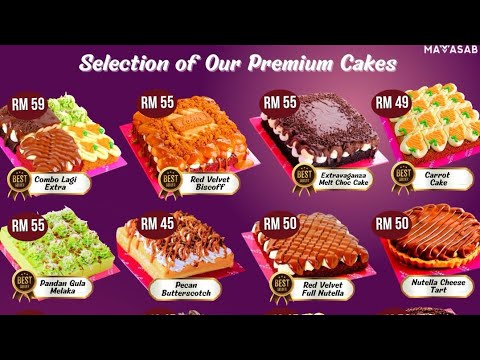 Bermacam - Macam Aneka Kek Mamasab Size 7 & 10 Inci - YouTube