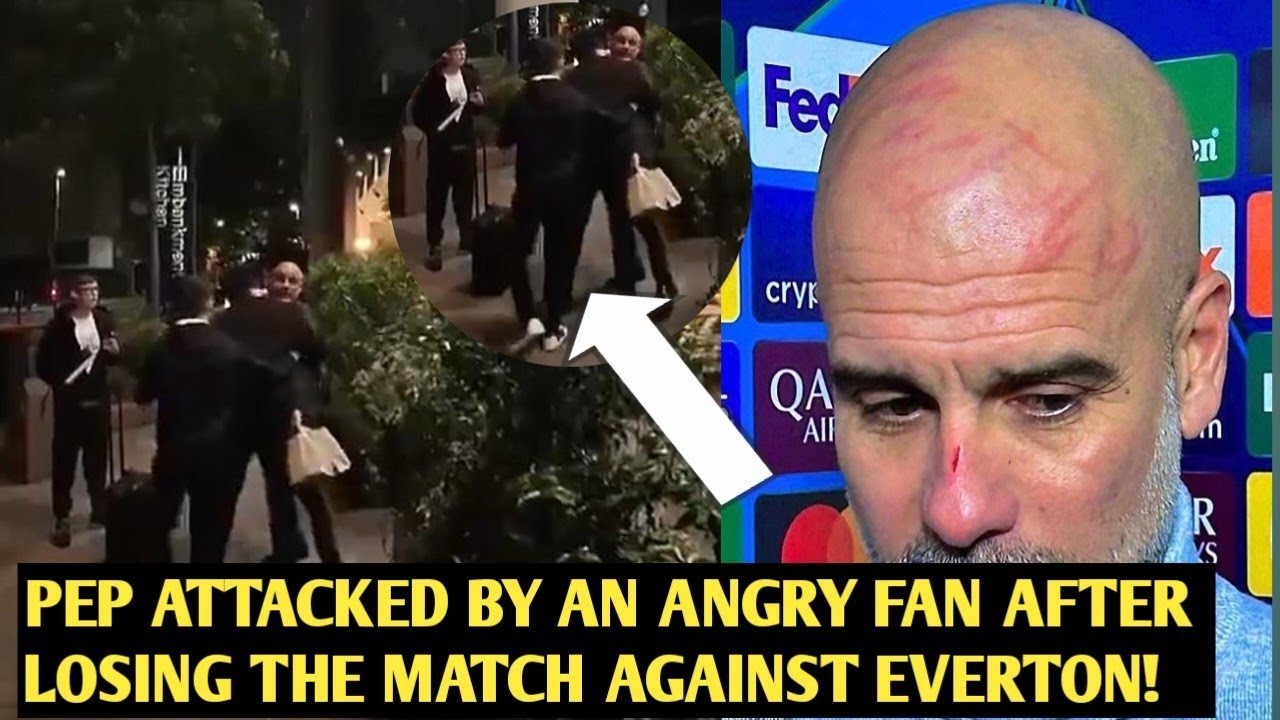🔴Angry city fan attack pep guardiola after the Everton match! - YouTube