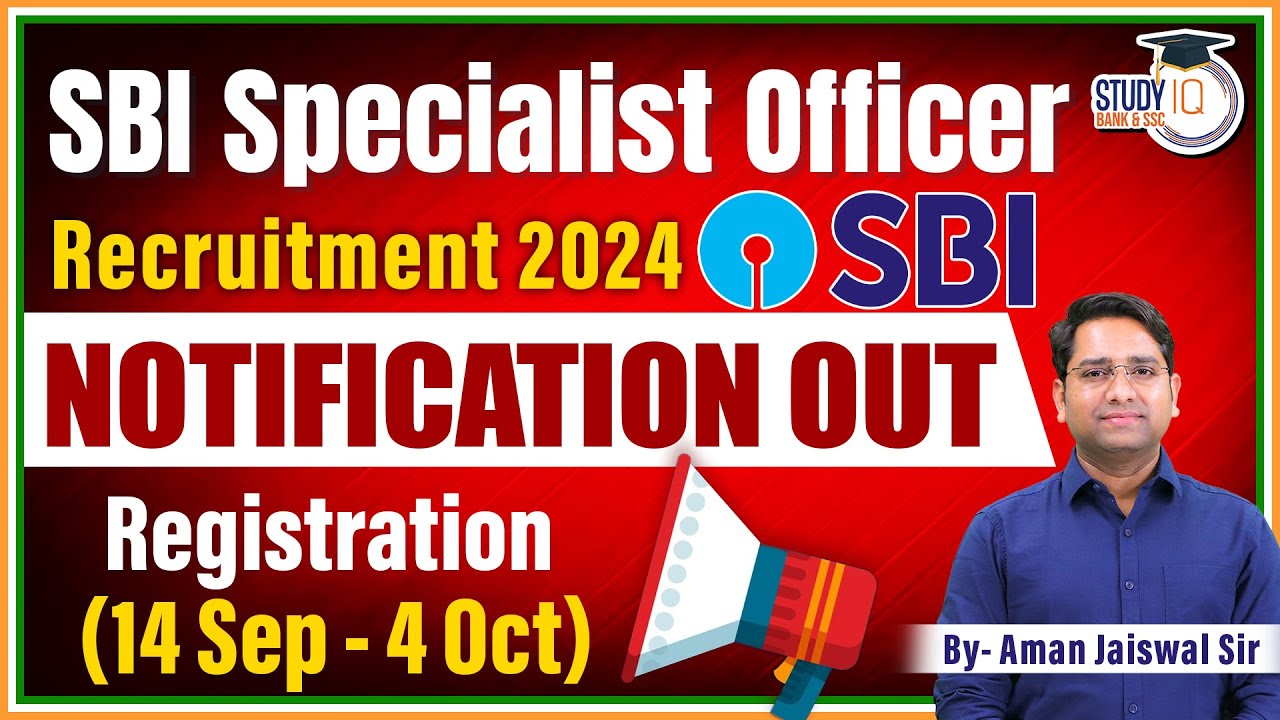 SBI SO Form Fill Up 2024 l How To Apply | Complete Details SBI SO ...