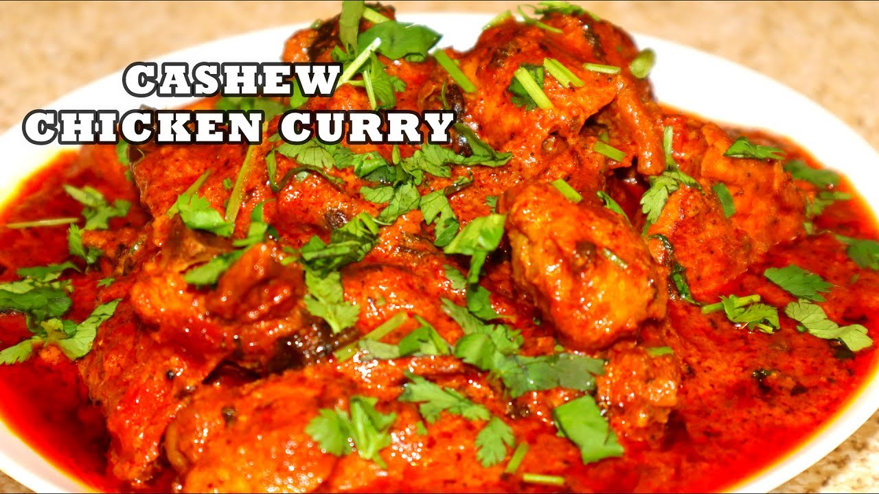 Cashew Chicken | Kaju Chicken Curry | Chicken Gravy with Cashew Paste ...