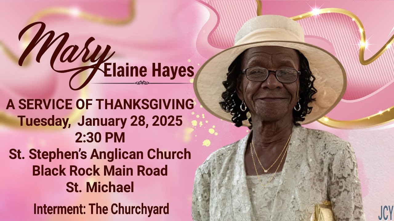 A Service of Thanksgiving for the Life of Mary Hayes - YouTube