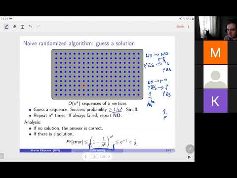 Parameterized Algorithms Lecture 4: Color Coding - YouTube
