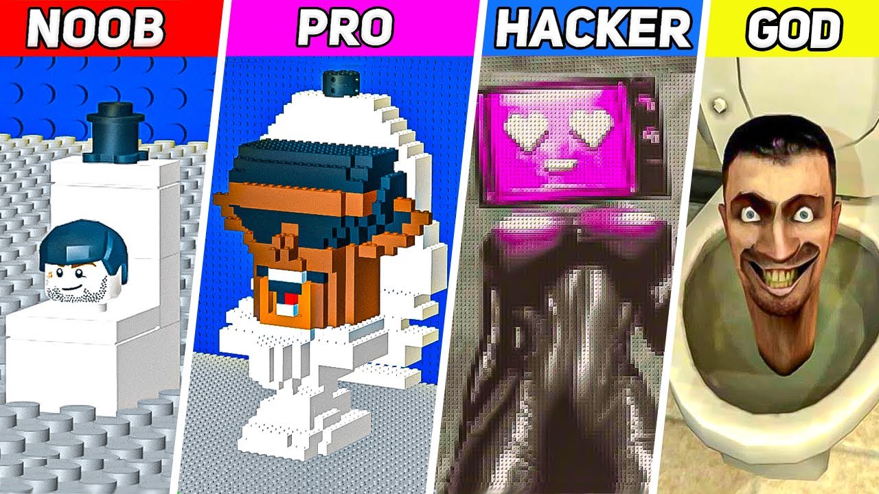 LEGO ALL Characters in Skibidi Toilet (Collection #1) : Noob, Pro ...
