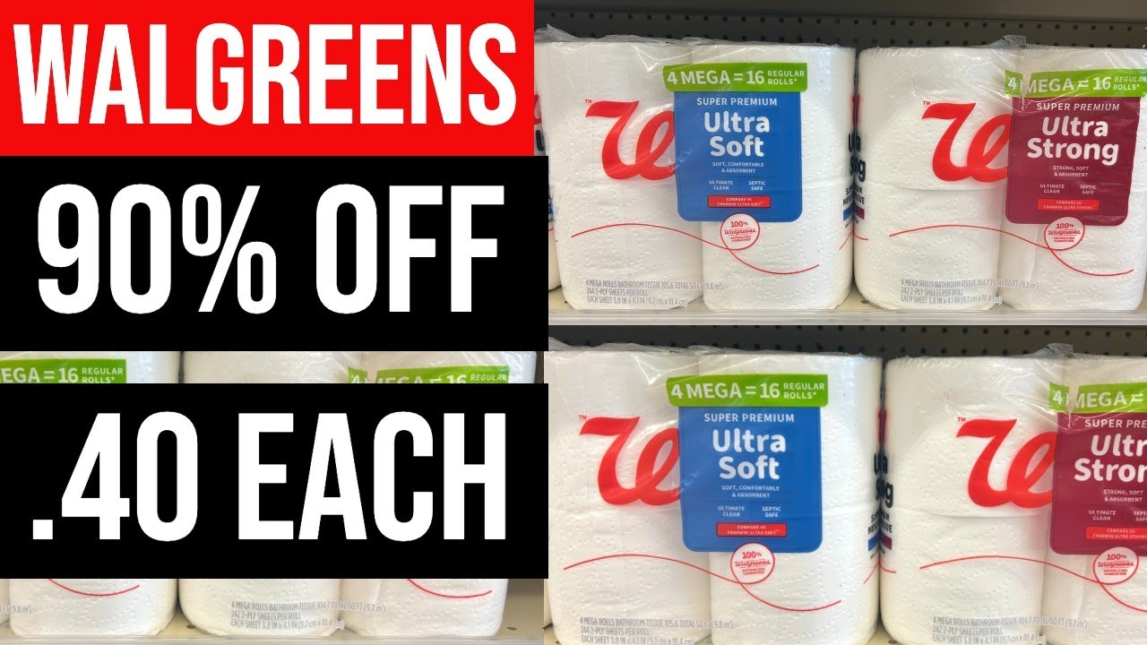 Walgreens 4 PACK TOILET PAPER .40 CENTS!!! RUN!!! - YouTube