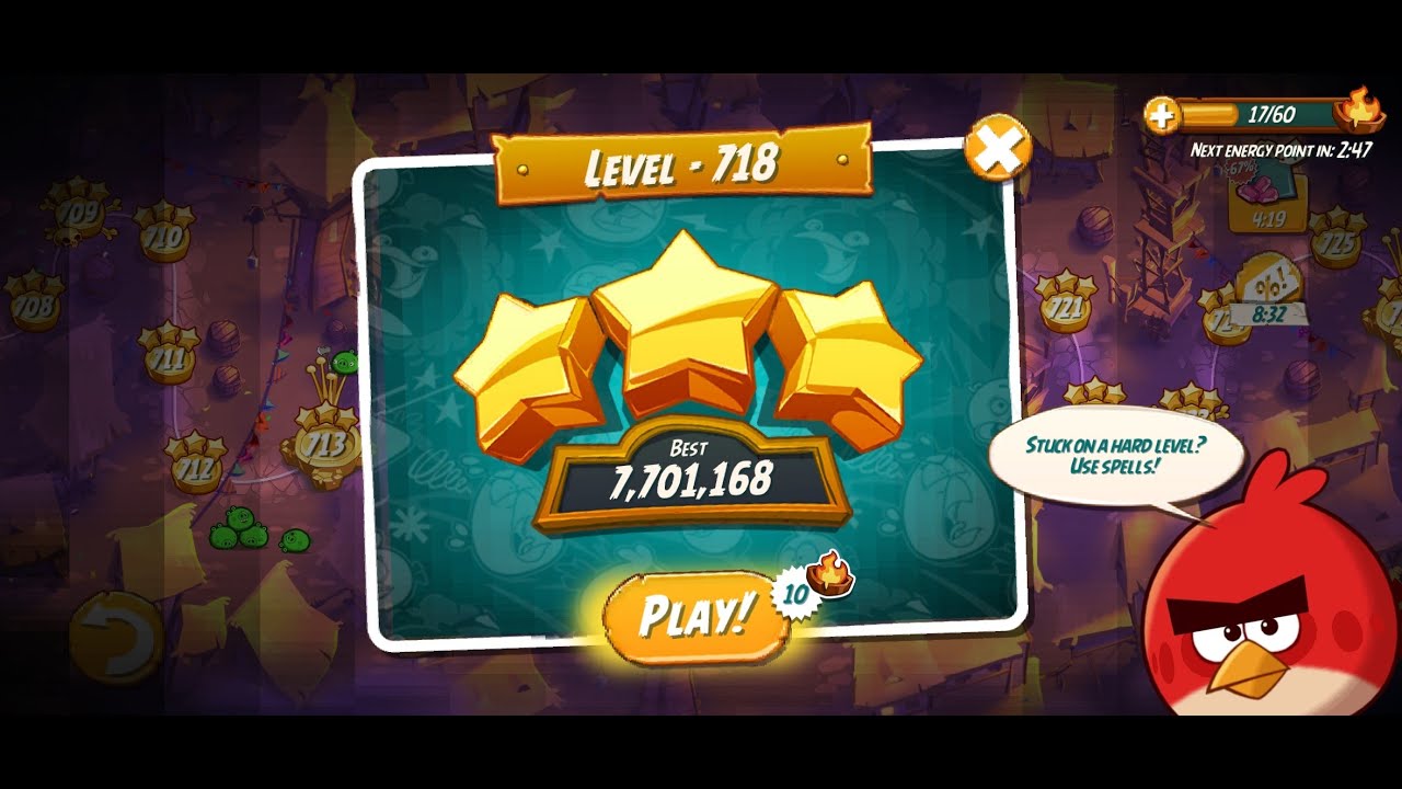 Angry Birds 2 | Rescuer | Level 718 | Hitting Fun | Angry Bird 2 Show ...