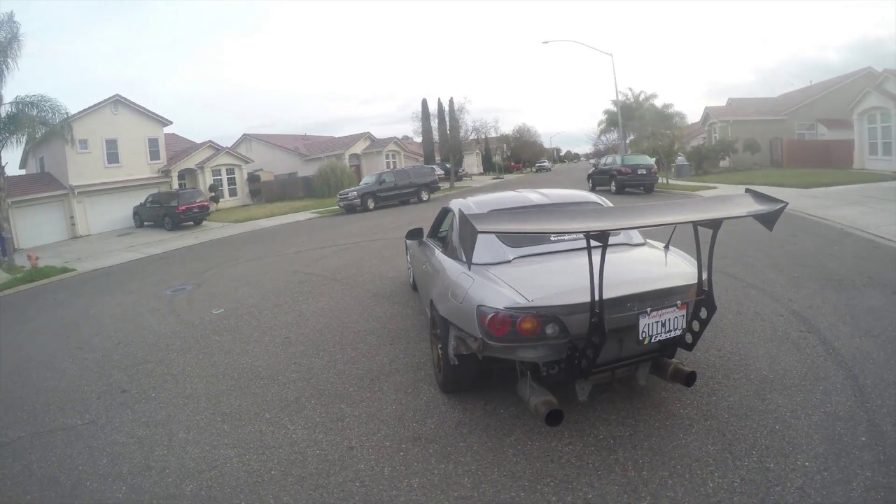 S2000 Battle Aero wing install - YouTube