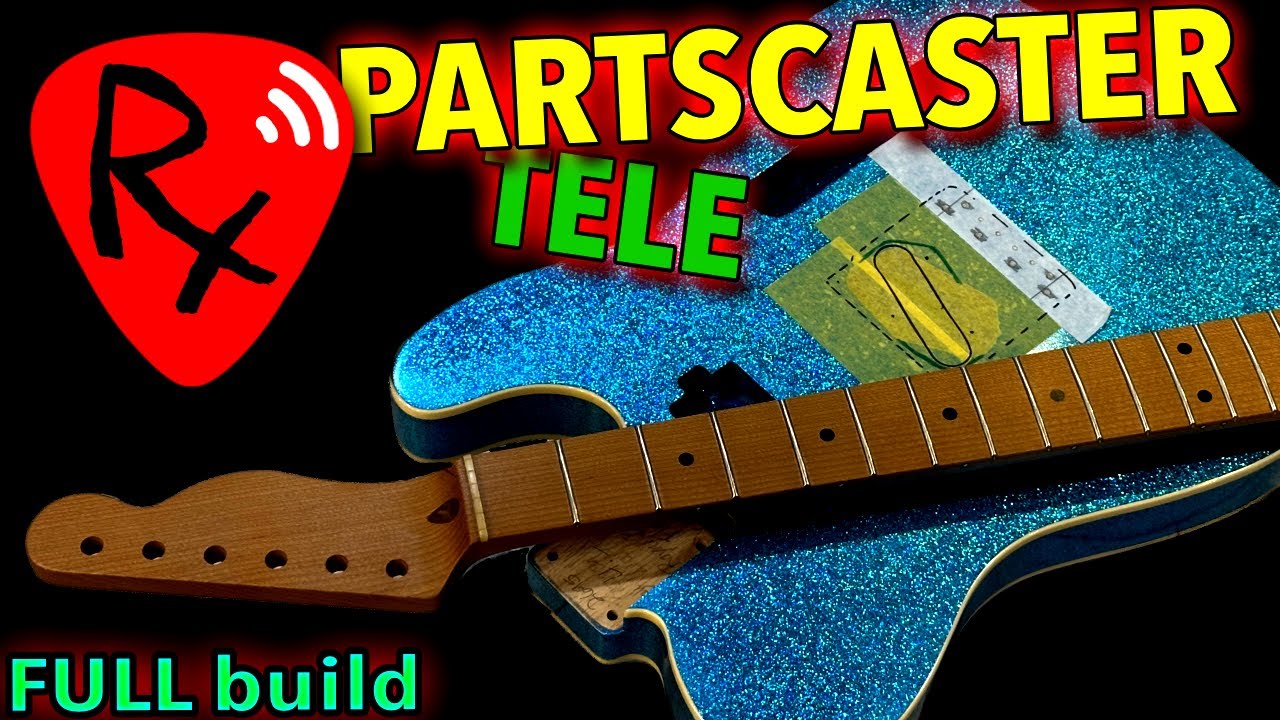 Partscaster Tele Full Build - routing template mapping - part 4 - YouTube