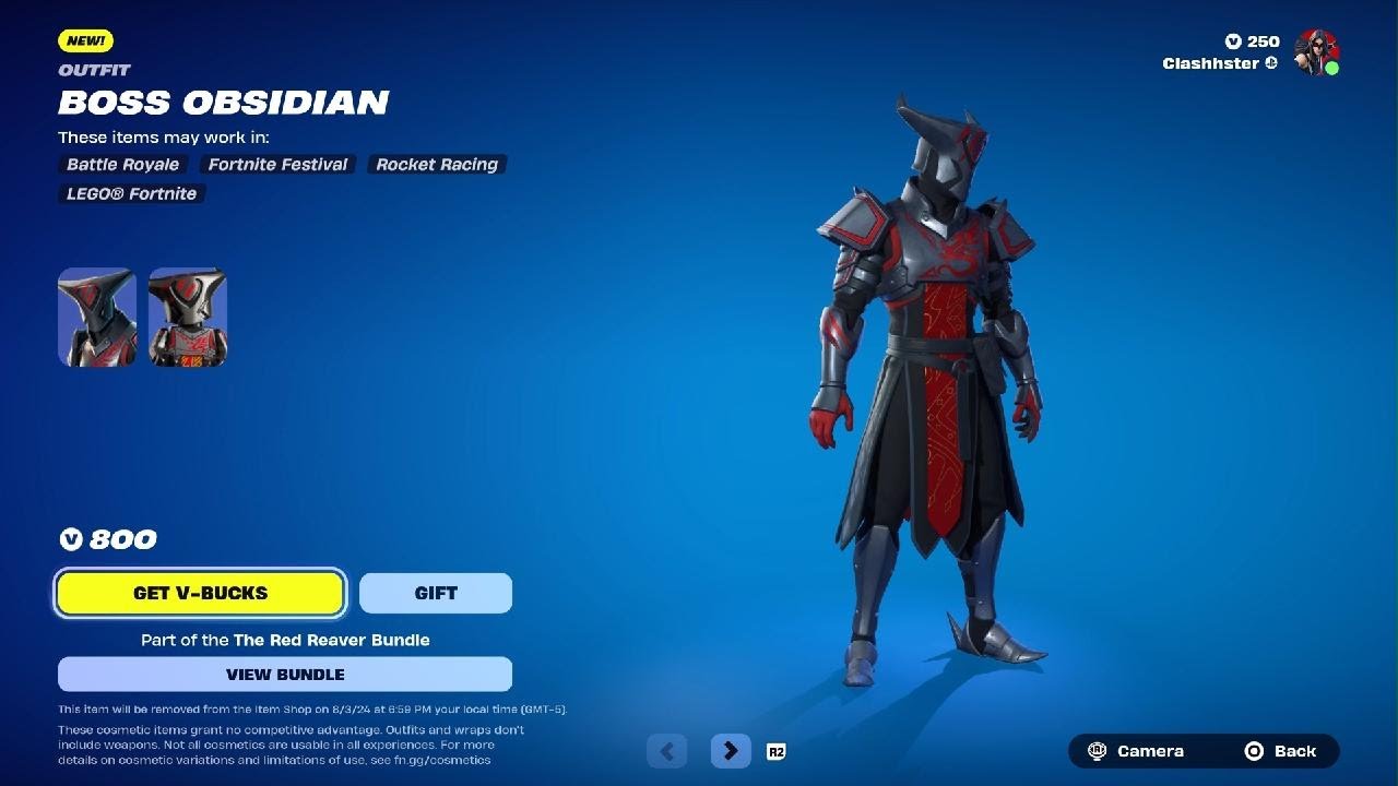 Fornite Item Shop “NEW BOSS OBSIDIAN*(July 29th 2024) Chapter Season 3 ...