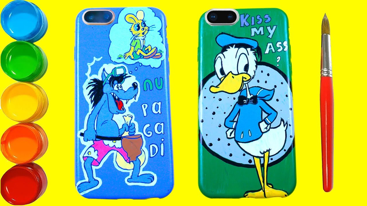 AWESOME ART IDEAS || 14 Ideas Drawing Phone Case From Cartoon ...