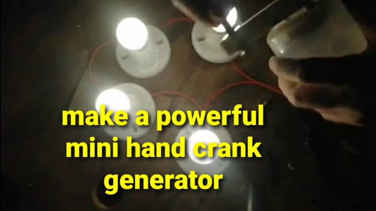 How To Make a Hand Crank Generator? - YouTube