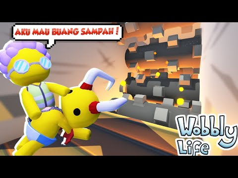 AKU JADI NENEK TUKANG SAMPAH PALING SADIS DI MINIGAME BARU WOBBLY !!!