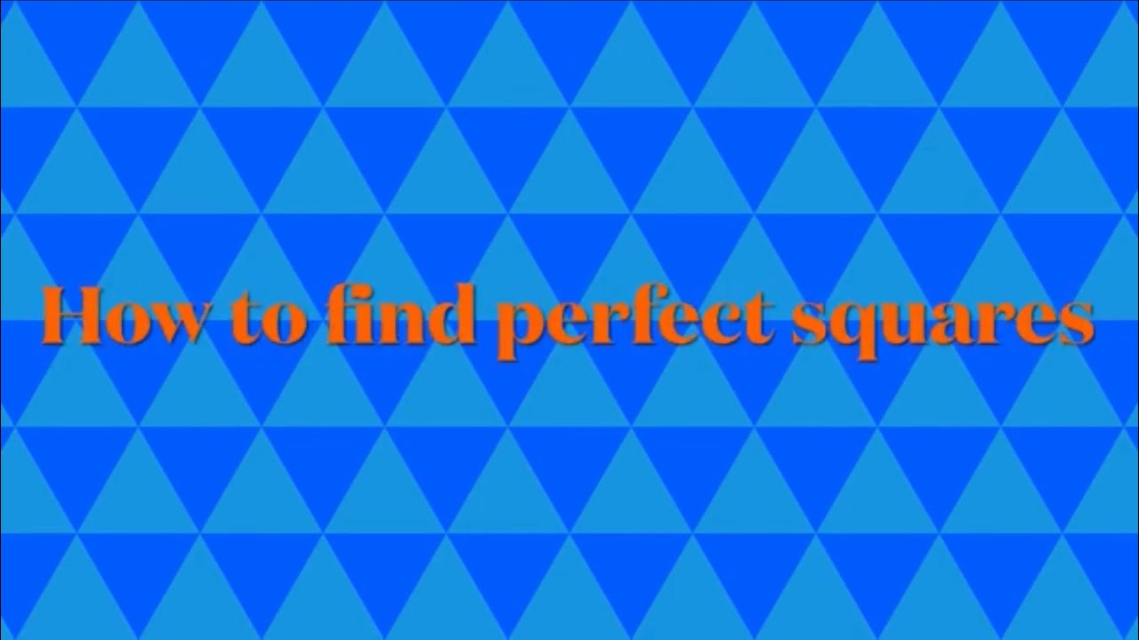 How To Find If A Number Is A Perfect Square TAMIL YouTube how-to-find-if-a-number-is-a-perfect-square-tamil-youtube