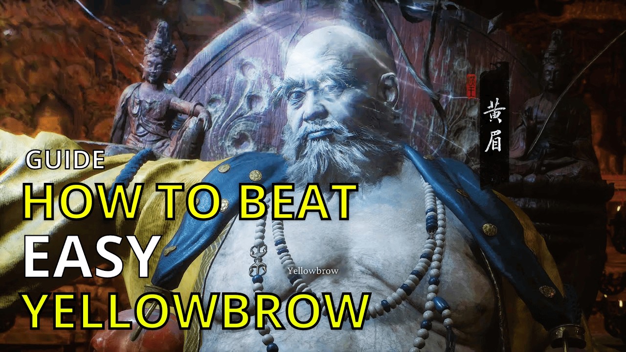 How to Kill Yellowbrow Easy defeat Black Myth Wukong - YouTube