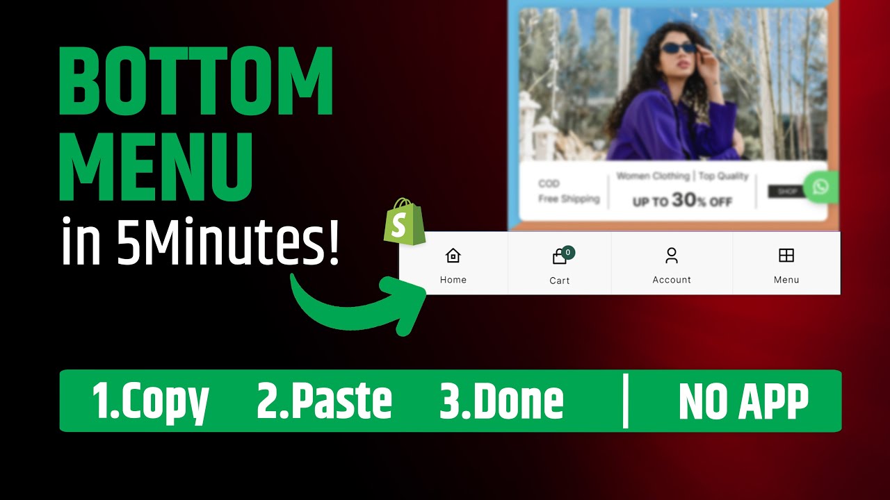 How to Add a Bottom Navigation Bar in Your Shopify Store (No App ...