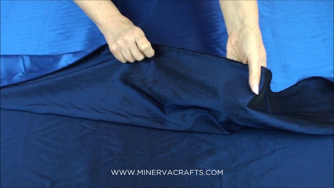 Plain Stretch Satin Dress Fabric - YouTube