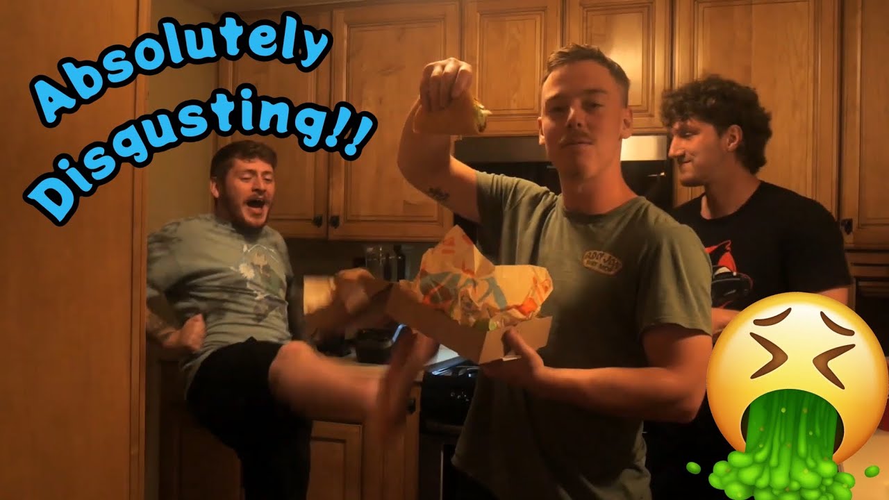 THE GROSSEST FOOD CHALLENGE EVER: BLENDED TACO BELL (GROSS) - YouTube