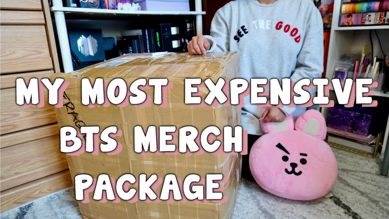 [haul] My Most Expensive BTS Merch Package in 2mins - YouTube