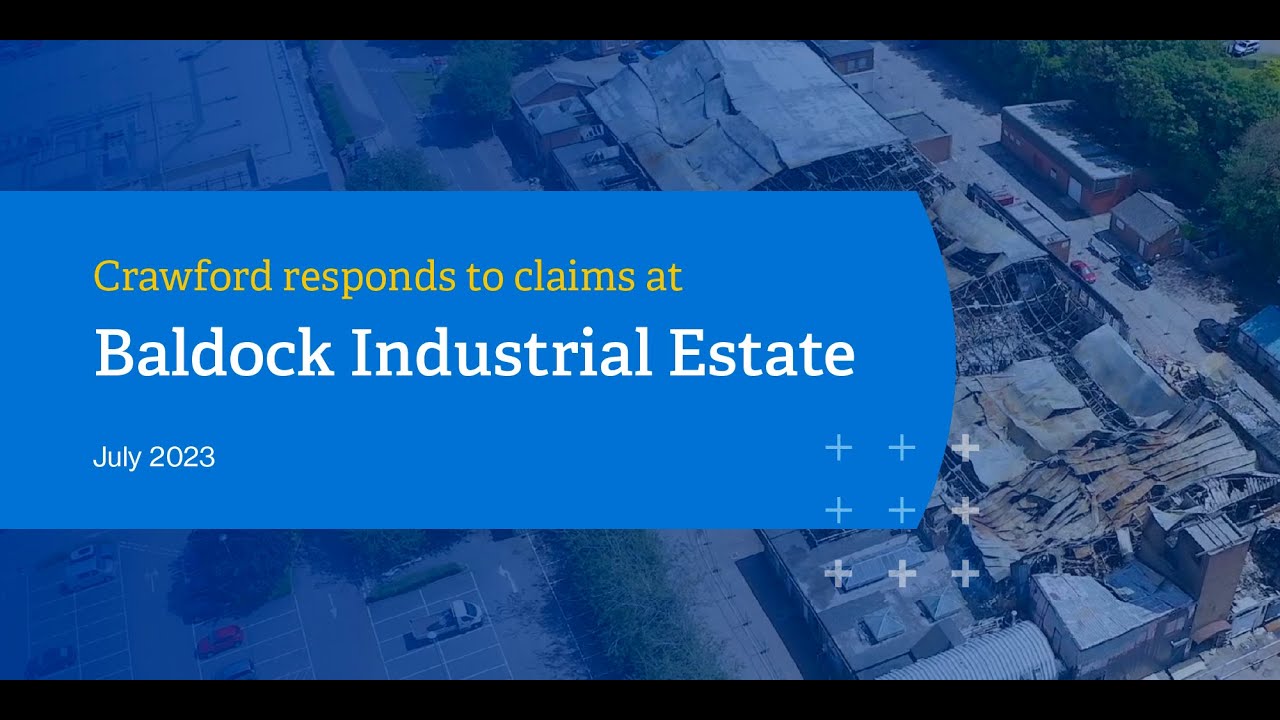 Fire at Baldock Industrial Estate - YouTube