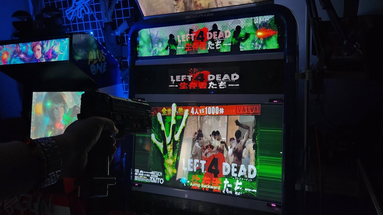 LEFT 4 DEAD Survivors(-生存者たち-) Arcade PC lightgun test (with x-gunner ...