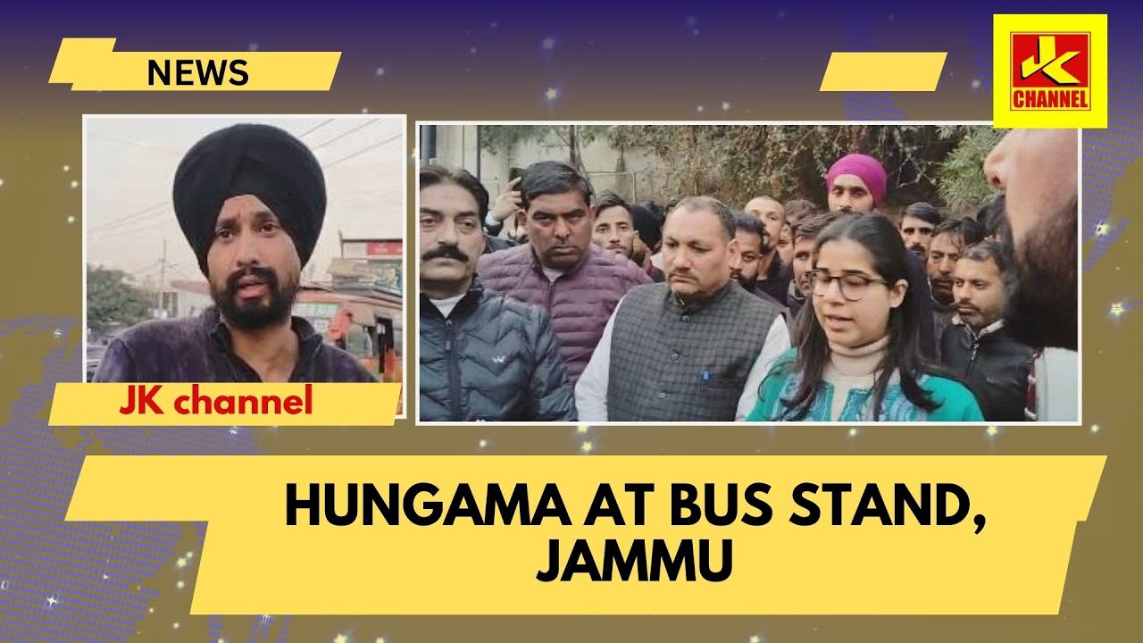 Hungama at Bus Stand, Jammu - YouTube
