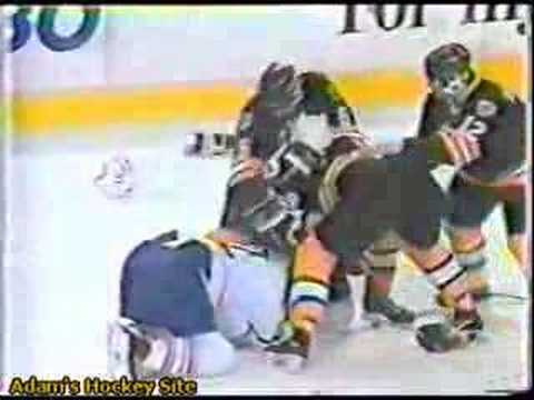 Cam Neely TKOs Lindy Ruff 4/09/1988 - YouTube